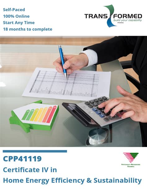 Cpp41119 Cert Iv In Home Energy Efficiency And Sustainability Transformed Institute Pdf