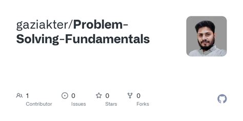 Github Gaziakterproblem Solving Fundamentals