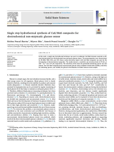 Pdf Single Step Hydrothermal Synthesis Of Cusmns Composite For