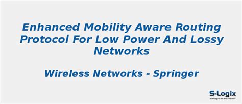 Enhanced Mobility Aware Routing Protocol Contiki Cooja Project S Logix S Logix