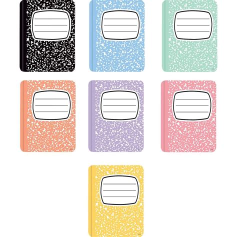 Cool For School Composition Book Accents By Teacher Created Resources