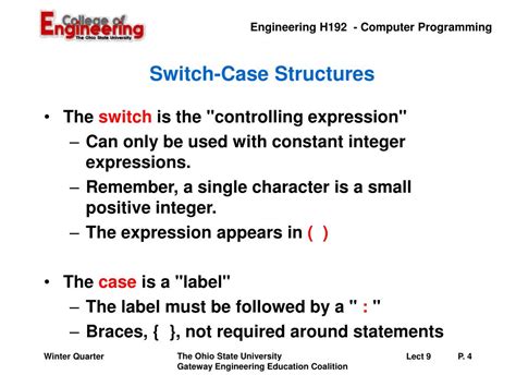 Ppt Switch Case Structures Powerpoint Presentation Free Download