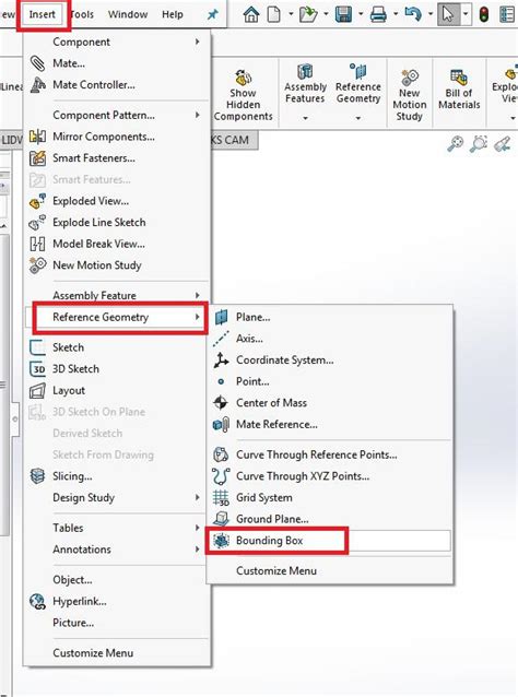 Bounding Box For Assembly In Solidworks 2019