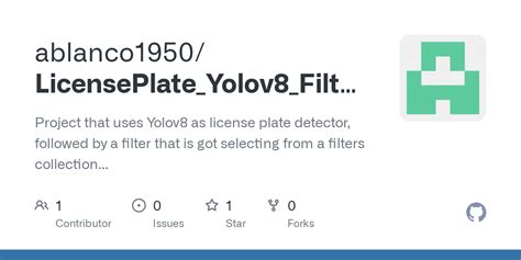 Github Ablanco1950 Licenseplate Yolov8 Filtercnn Paddleocr Project That Uses Yolov8 As