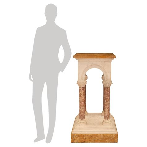 Italian 19th Century Neo Classical St Alabaster Pedestal Column At 1stdibs