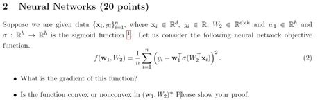 Suppose We Are Given Data Xiyi I1n Where