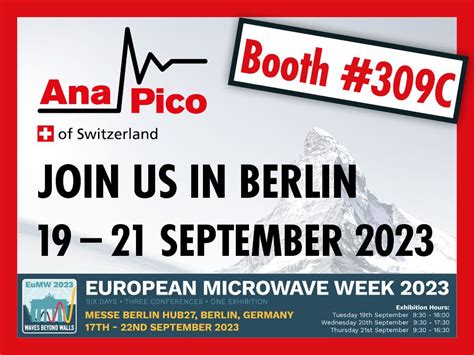 Anapico On Linkedin 309c Eumw2023 Testandmeasurement Rfmicrowave