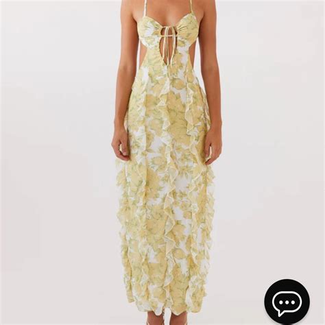 Peppermayo Exclusive Sunset Kisses Ruffle Maxi Depop