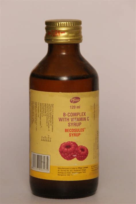 Becosules B Complex With Vitamin C Syrup Price From Rs19unit Onwards Specification And Features