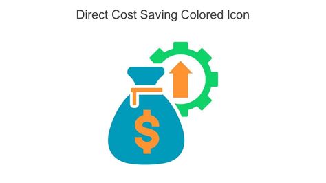 Direct Cost Saving Colored Icon In Powerpoint Pptx Png And Editable Eps Format Ppt Presentation