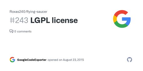 Lgpl License · Issue 243 · Roxas240flying Saucer · Github