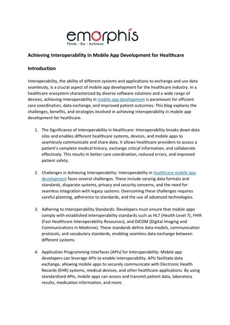 Ppt Interoperability In Mobile App Development Powerpoint