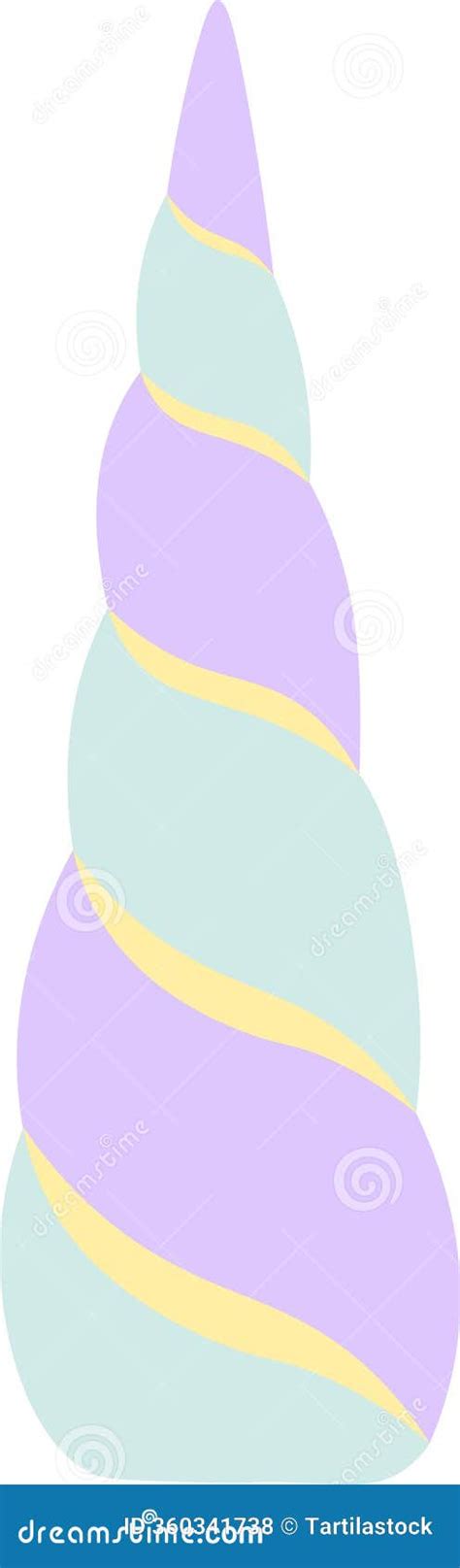 Unicorn Horn With Glittering Texture A Unicorn S Horn With A Gli Stock