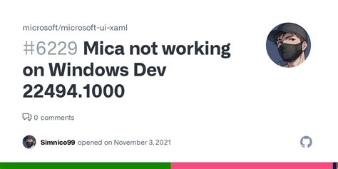 Mica Not Working On Windows Dev Issue Microsoft Microsoft Ui Xaml GitHub