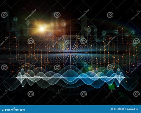data flow abstraction stock illustration illustration of communication 94155090