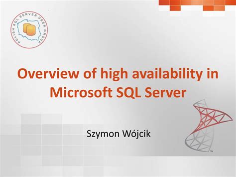 ppt overview of high availability in microsoft sql server powerpoint