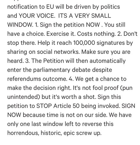 Brexit Do Not Invoke Article 50