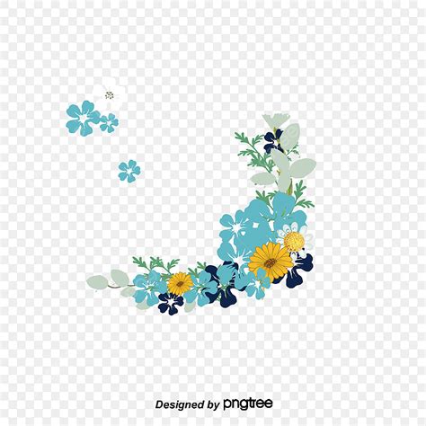 รูปเส้นขอบดอกไม้ Png ดอกไม้ กรอบ ดอกไม้เวกเตอร์ภาพ Png และ Psd สำหรับดาวน์โหลดฟรี