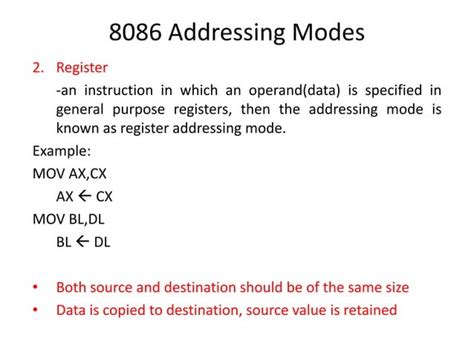 8086 Addressing Modes Pptx