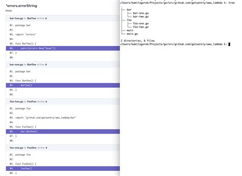 Stacktraces Are Empty In Aws Lambda · Issue 12 · Getsentrysentry Go