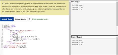 Write A Program That Repeatedly Prompts A User For Integer Numbers Until The User Enters Done
