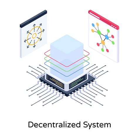 Premium Vector Decentralized System Isometric Design Is Visually Perfect