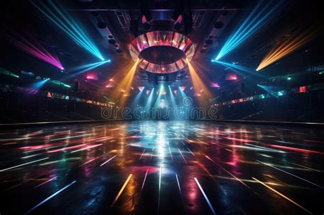 Colored Dance Floor In A Night Disco Club Stock Image Image Of Large