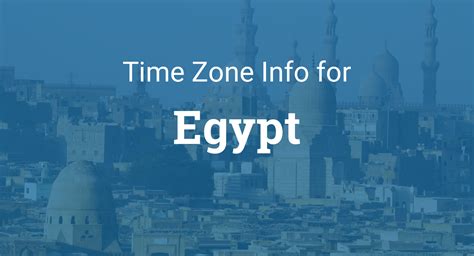 Time Zones In Egypt