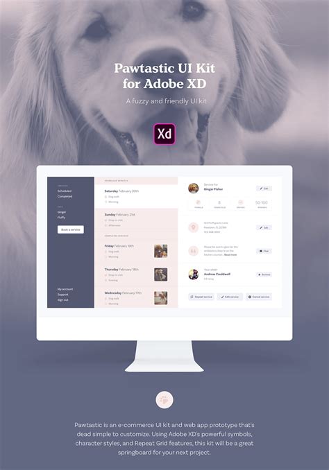 Pawtastic Ui Kit For Adobe Xd Behance