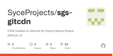 Github Syceprojectssgs Gitcdn Cdn Hosted On Github For Syces Game