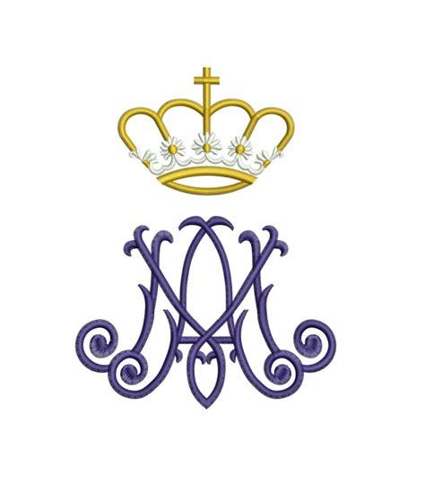 Matriz De Bordado Símbolo Ave Maria Elo7 Produtos Especiais