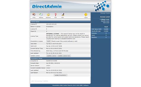 Directadmin V Lifetime CPGuard TOP MODULES WHMCS