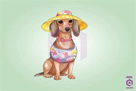 Dachshund Wearing Swimwear Graphic By Quoteer · Creative Fabrica