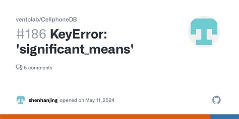 Keyerror Significantmeans · Issue 186 · Ventolabcellphonedb · Github