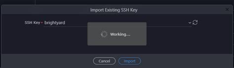 Unable To Import Existing Ssh Key Bugs Wappler Community