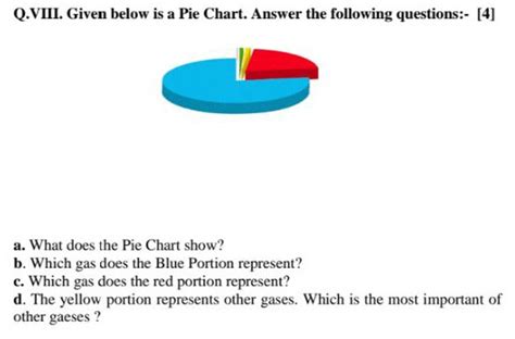 Qviii Given Below Is A Pie Chart Answer The Following Questions 4