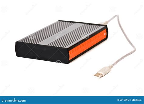 External Usb Data Storage Stock Photo Image Of Hard Connect 5915796