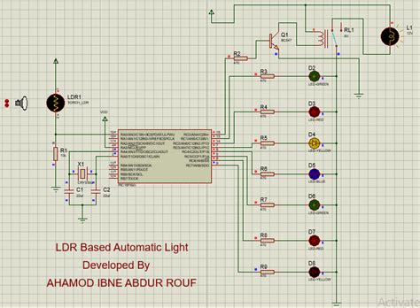 Pic Microcontroller Ldr Based Automatic Light With Pic16f90