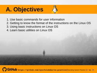 Operating System Practice Meeting Basic Commands Linux Operating System Slide Ppt
