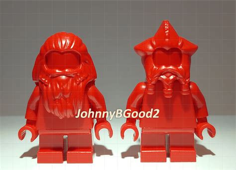 Lego Hobbit Prototypes Factory Prototype Red Hobbit Dwarfs Pair Gloin And Nori Minifigure