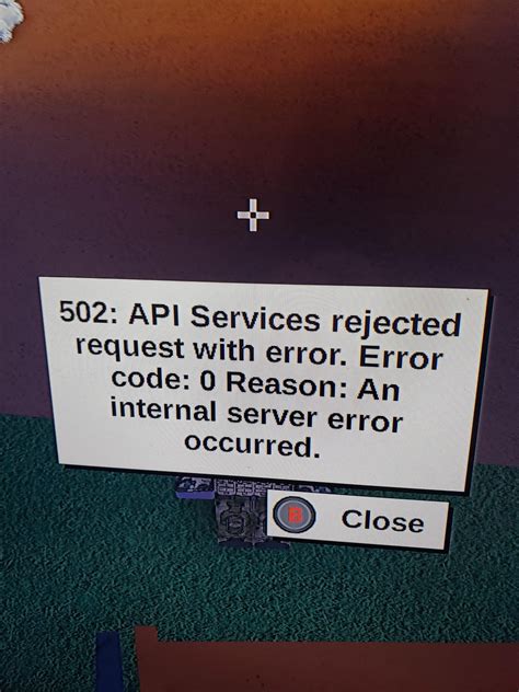 I Got A Random Error Message R Lumbertycoon
