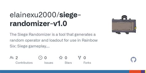 GitHub Elainexu Siege Randomizer V The Siege Randomizer Is A Tool That Generates A