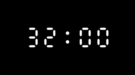 Second Countdown Digital Timer On Black Background Free Video Stock Video At Vecteezy