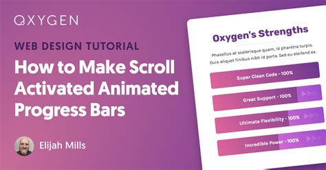 Tutorial How To Make Scroll Activated Animated Progress Bars In