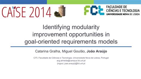 Ppt Identifying Modularity Improvement Opportunities In Goal