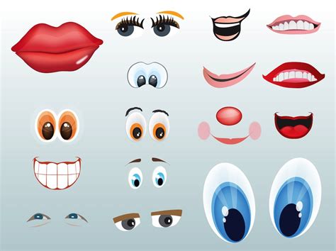 Printable Eyes Ears Nose Mouth Cut Outs