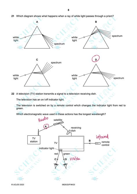 Igcse 2023 Feb Mar Paper 0625 Physics With Explained Answers R Igcse
