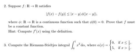 solved 2 suppose f r → r satisfies f x f y 2