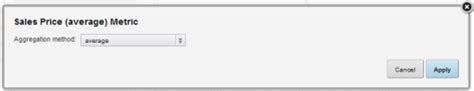 selecting the metric aggregation method for a metric