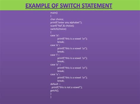 Control Statements In C PPT